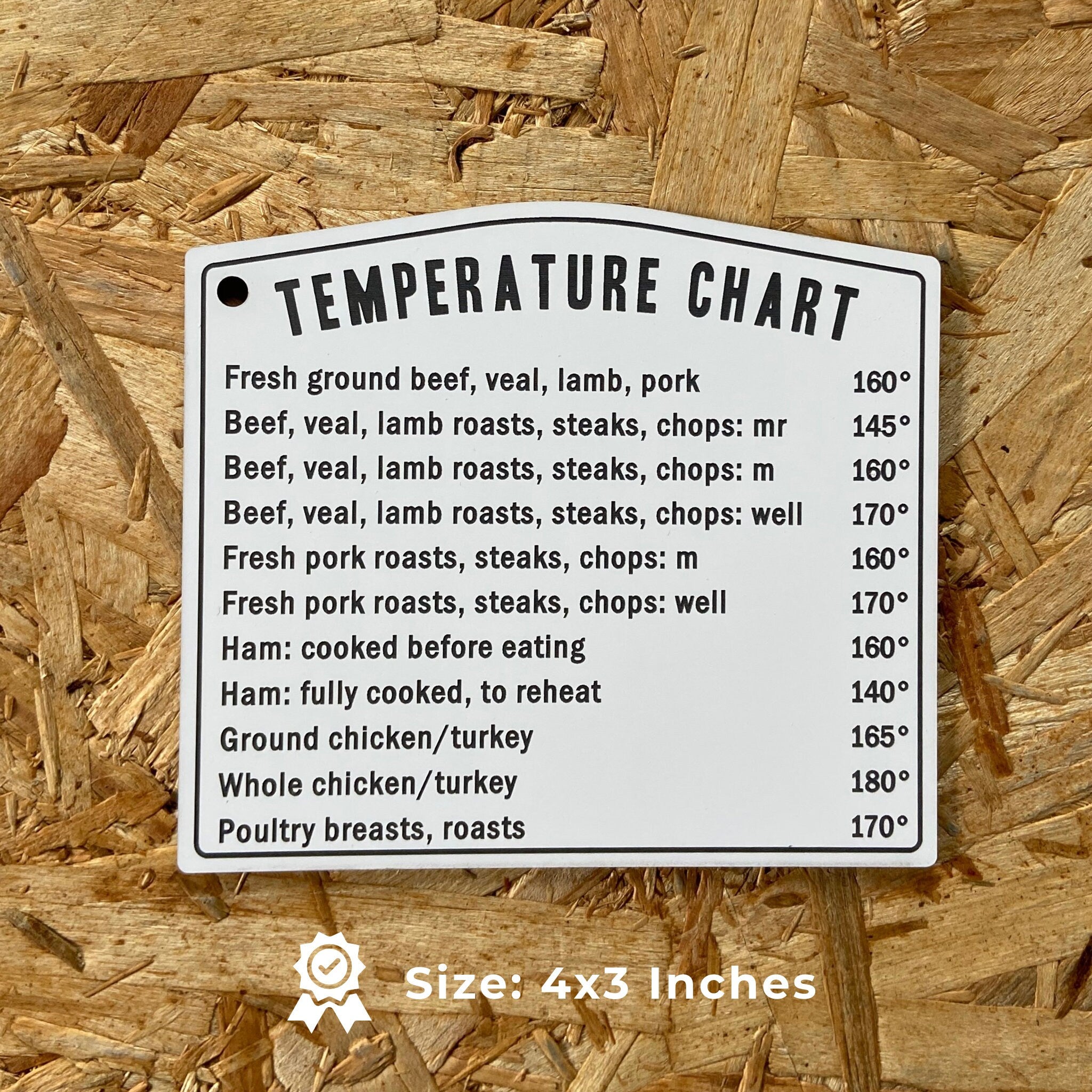 Kitchen Measurement Conversion & Temperature Chart Cooking Chart Magne ...